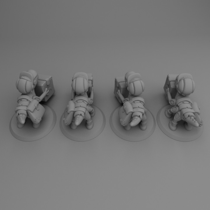 3D Printable Delivery Bugs _ Worker Bugs by The Cackling Kobold Company