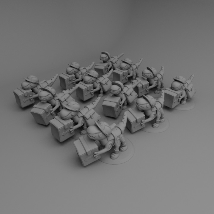 3D Printable Delivery Bugs _ Worker Bugs by The Cackling Kobold Company