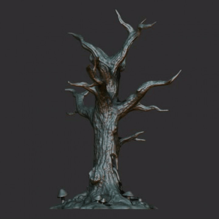 3D Printable Crooked Oak Trees by Grimskald