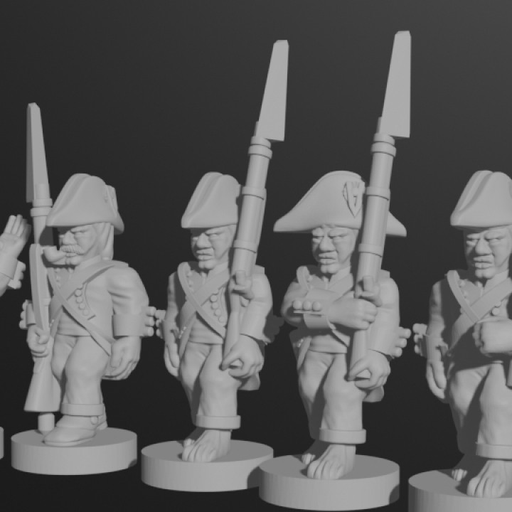 3D Printable 6-15mm French Revolutionary Infantry (1792-1802) NAP-FR-18 ...