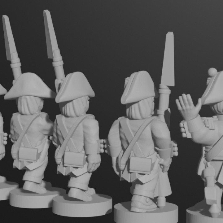 3D Printable 6-15mm French Revolutionary Infantry (1792-1802) NAP-FR-18 ...