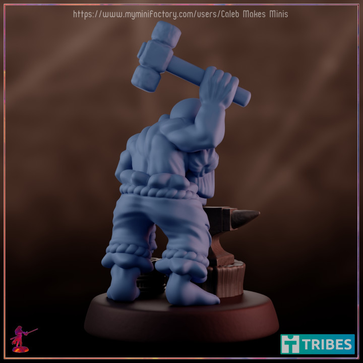 3D Printable "Dar'Drum" - Dwarf Blacksmith [PRE-SUPPORTED] | Dwarven ...