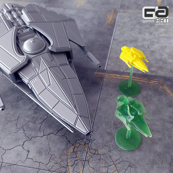 3D Printable Arrowhead Starfighter - tactical scale by gamesART by Philipp