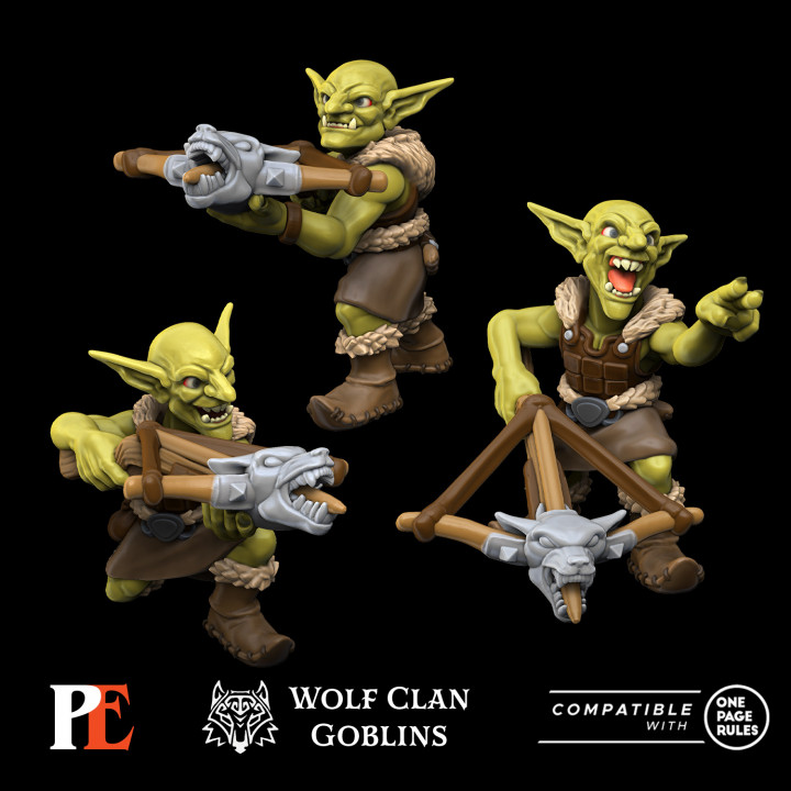 3d Printable Shooters Crossbows And Slingrifle Wolf Clan Goblins By