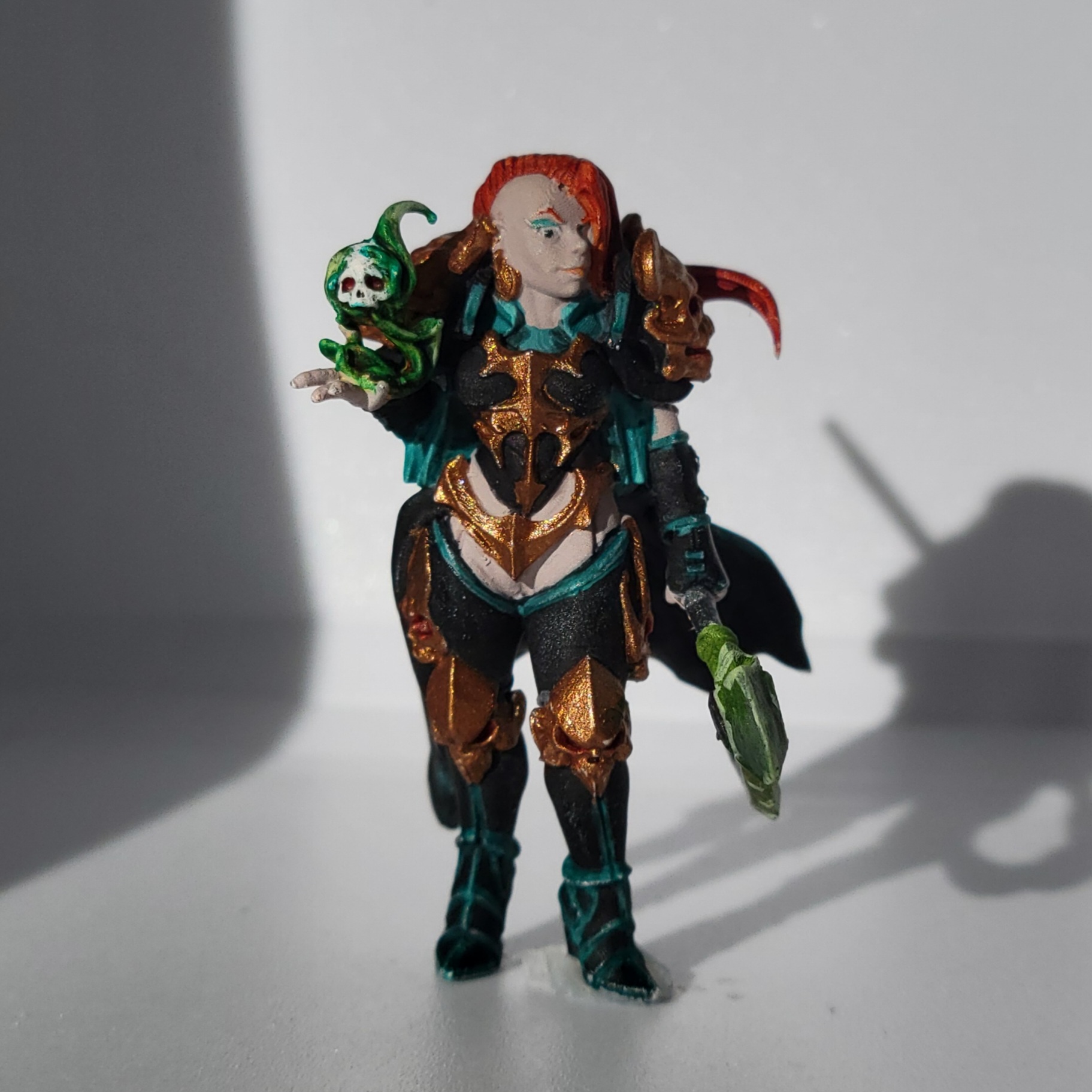 3D Printable Hero Necromancer Female (2 Versions) by Bite the Bullet