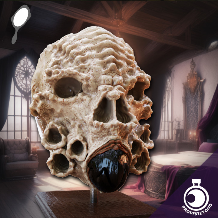 3D Printable Eldritch Mind Eater Skull by Props&Beyond