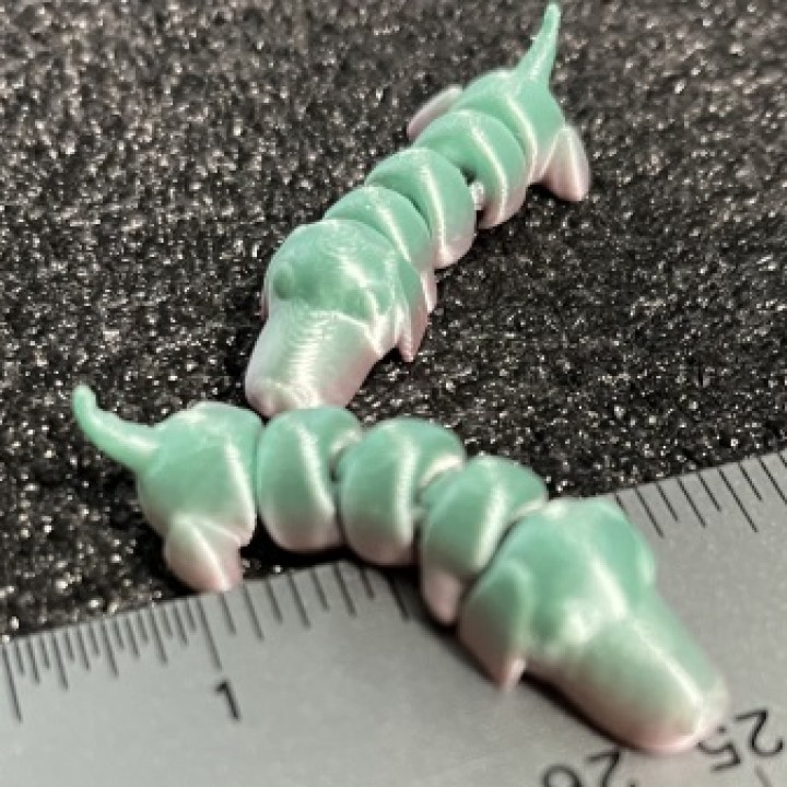 3D Print of M3D - Flexi Weiner Dog by gingerraney