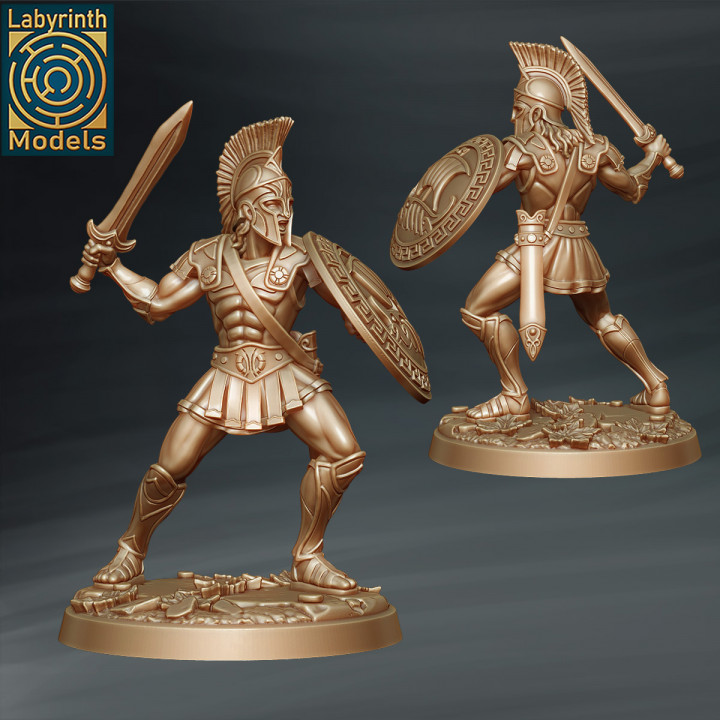 3D Printable Argonauts - 32mm scale by Labyrinth Models