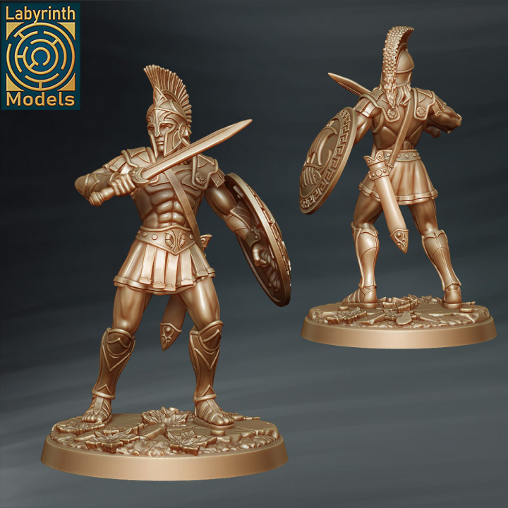 3D Printable Argonauts - 32mm scale by Labyrinth Models