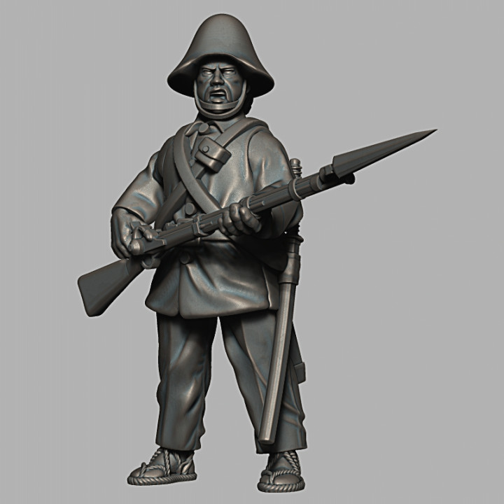 3D Printable Boshin War Imperial Infantry by Wargames Atlantic