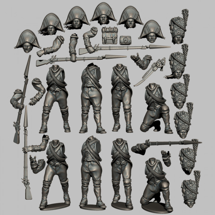 3D Printable Napoleonic French Skirmishers (female - Imagi-nations) by ...