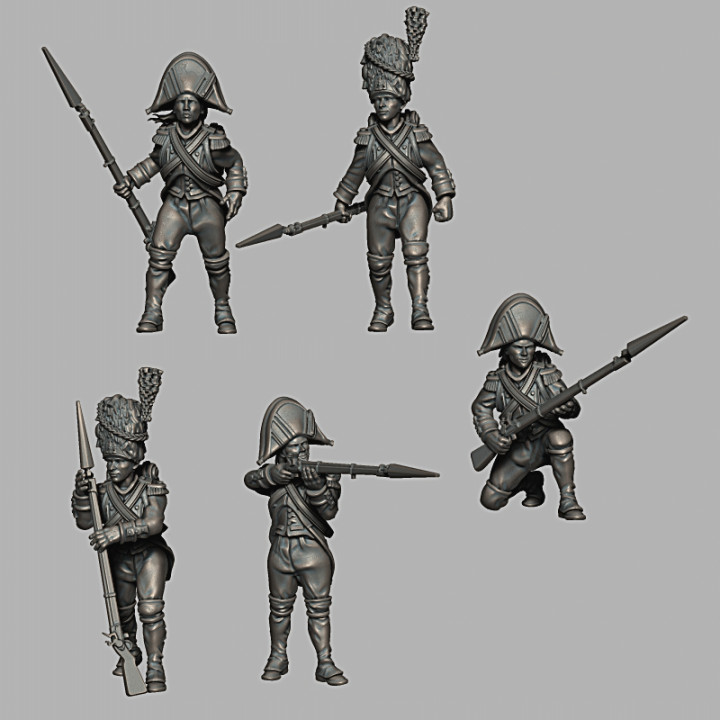3D Printable Napoleonic French Skirmishers (female - Imagi-nations) by ...