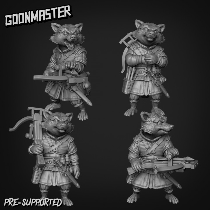 3D Printable Roguish Raccoon Bundle 3 by Goon Master