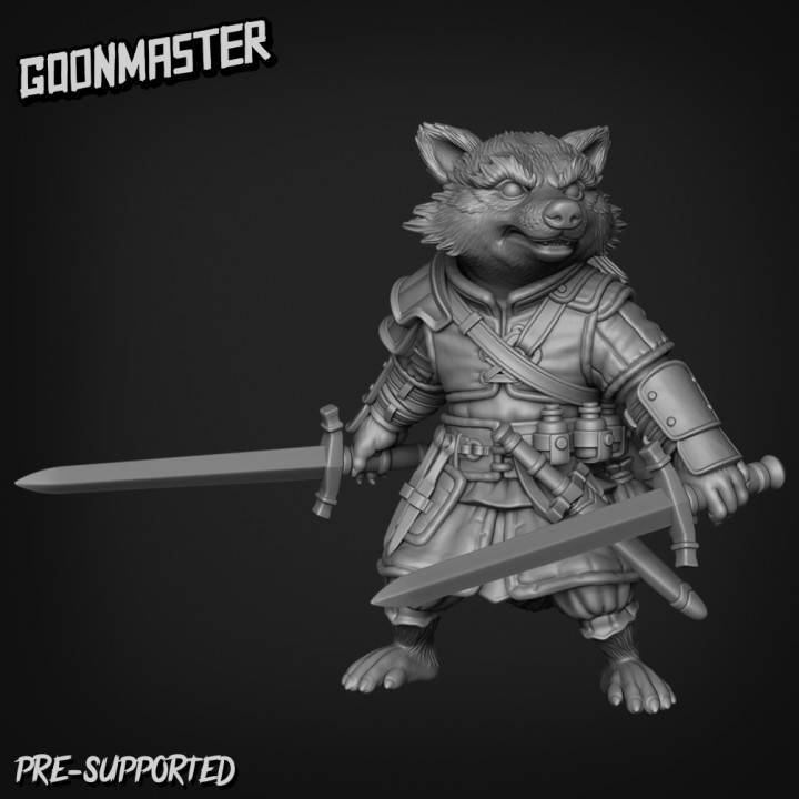 3D Printable Raccoon Rogue 3 by Goon Master