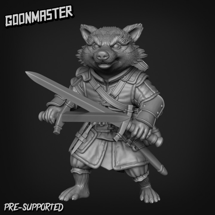 3D Printable Raccoon Rogue 5 by Goon Master