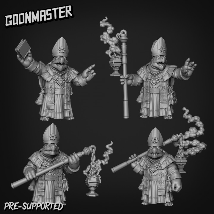 3D Printable Turtle Cleric Bundle by Goon Master