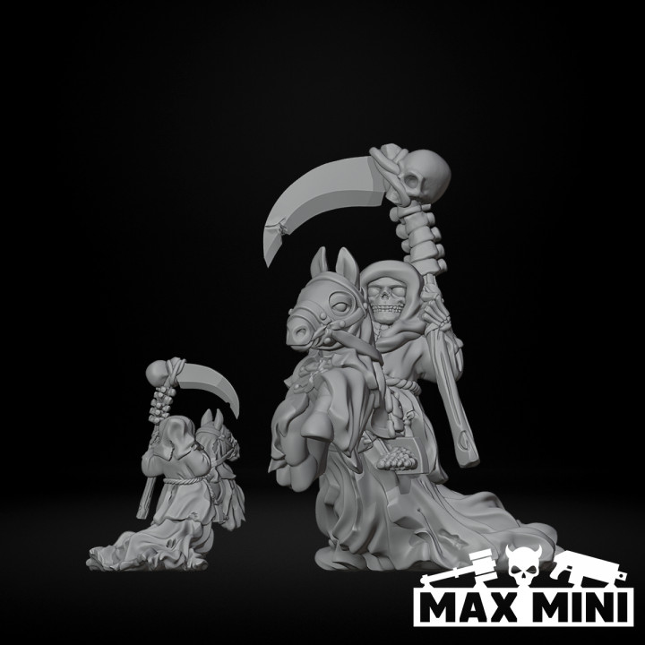 3D Printable Halfling Undead Wraith Knights by Max Mini