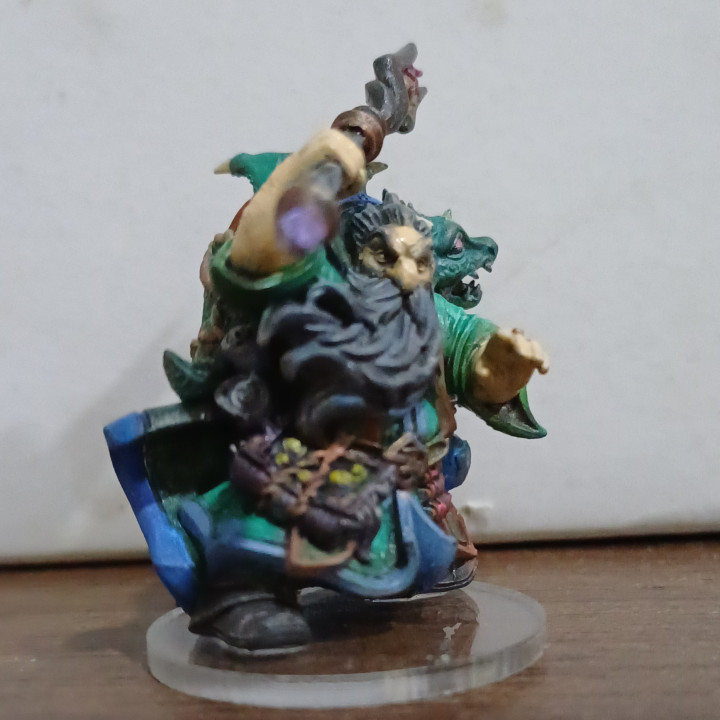 3D Print of Abraham The Overlord [PRE-SUPPORTED] Sorcerer Wizard Dwarf ...