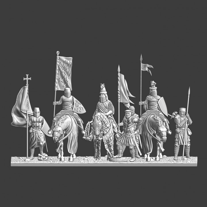 3D Printable Tribe Release September -Medieval Command Set by Northern ...