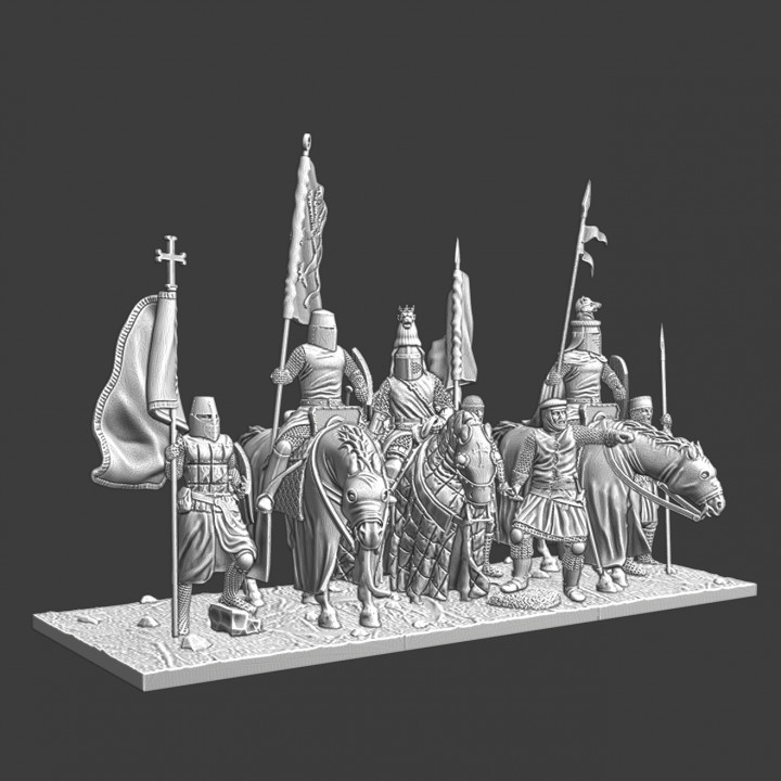 3D Printable Tribe Release September -Medieval Command Set by Northern ...