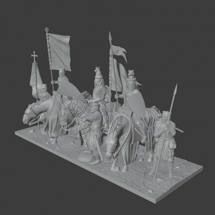 3D Printable Tribe Release September -Medieval Command Set by Northern ...