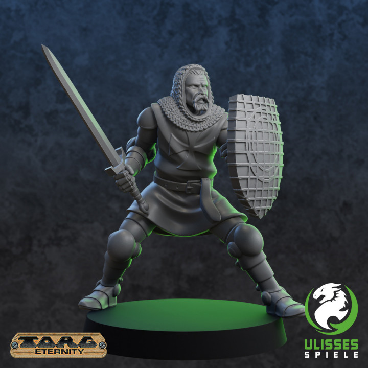 3D Printable Torg Eternity - The Knight Templar by Ulisses Spiele