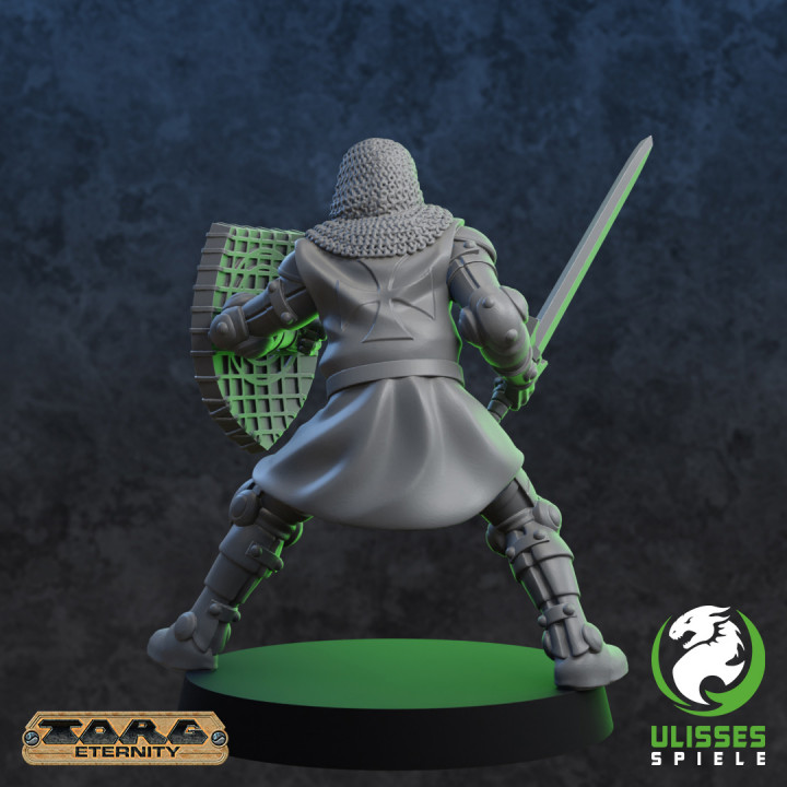 3D Printable Torg Eternity - The Knight Templar by Ulisses Spiele
