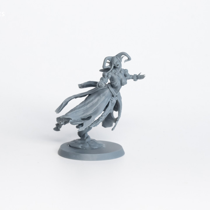 3D Printable Cursed Elf Banshee - Pose 1 + Pinups by PSMiniatures