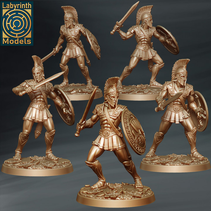 3D Printable Olympians Collection Vol. 2 - 32mm scale by Labyrinth Models
