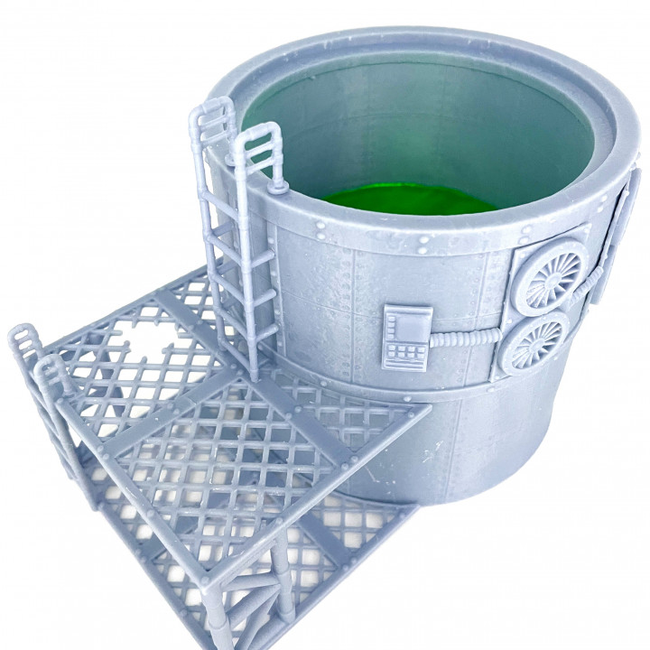 3D Printable Chemical Vat by Custom Miniature Maker