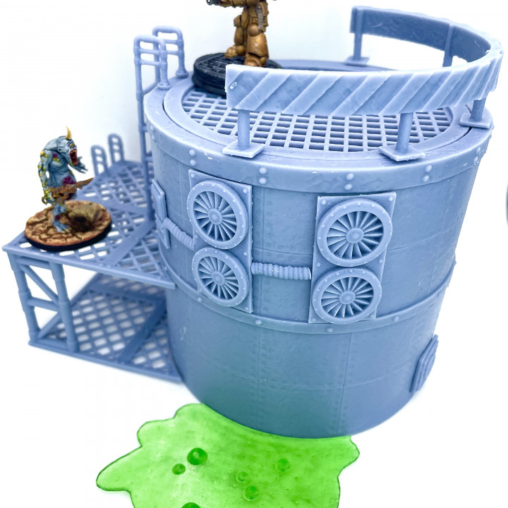 3D Printable Chemical Vat by Custom Miniature Maker