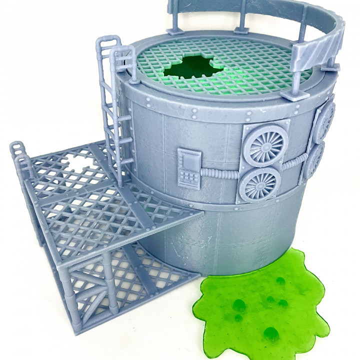 3D Printable Chemical Vat by Custom Miniature Maker