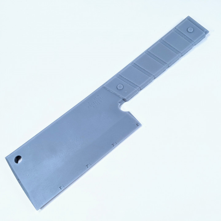 3D Printable Cleaver Ruler by Custom Miniature Maker