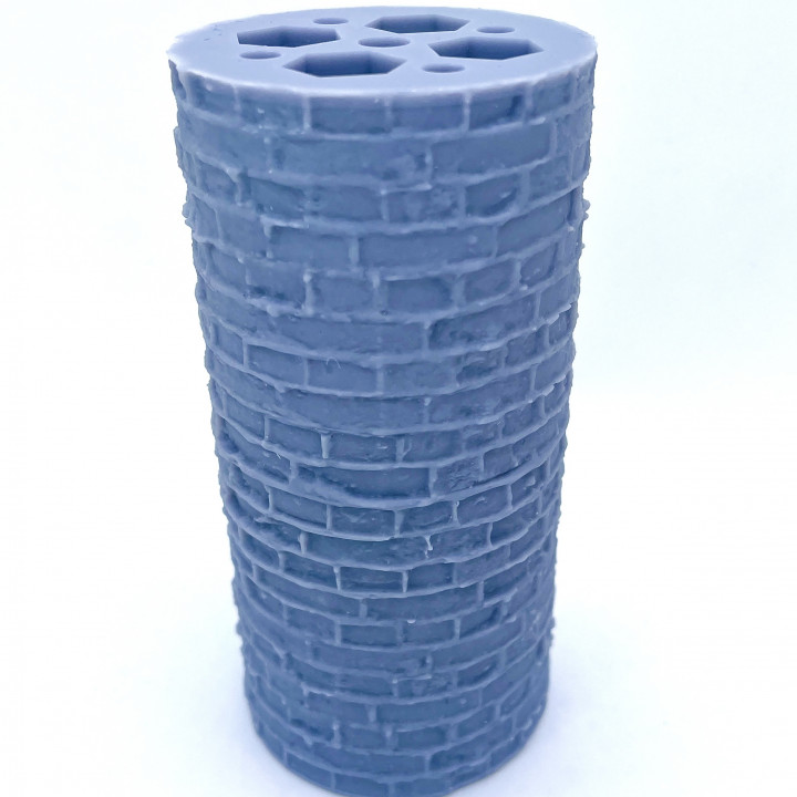 3D Printable Texture Roller: Aged Brick by Custom Miniature Maker