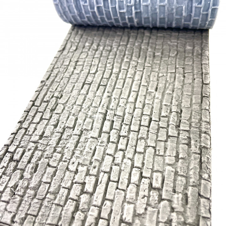 3D Printable Texture Roller: Aged Brick by Custom Miniature Maker