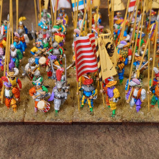 3D Printable German Pikemen and Halberdiers by Ludus Bellum