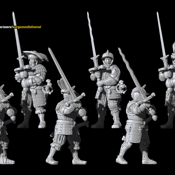 3D Printable German Zweihanders by Ludus Bellum