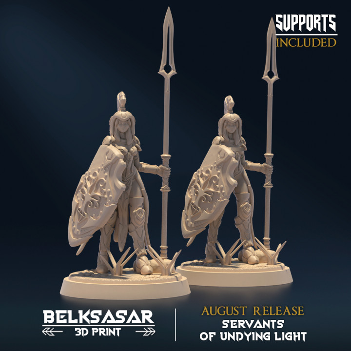 3D Printable Undying Light Spearblade All Variant Set x5 by Belksasar
