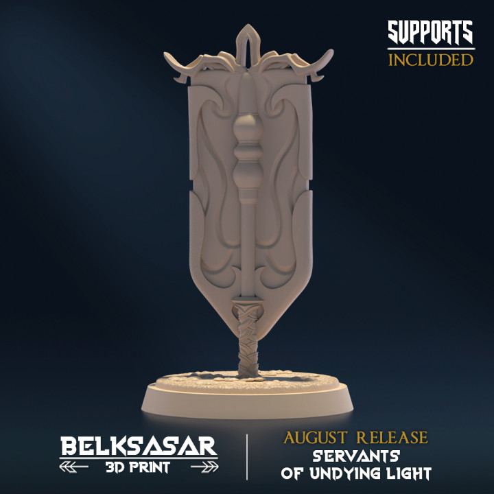 3D Printable Undying Light Banner by Belksasar