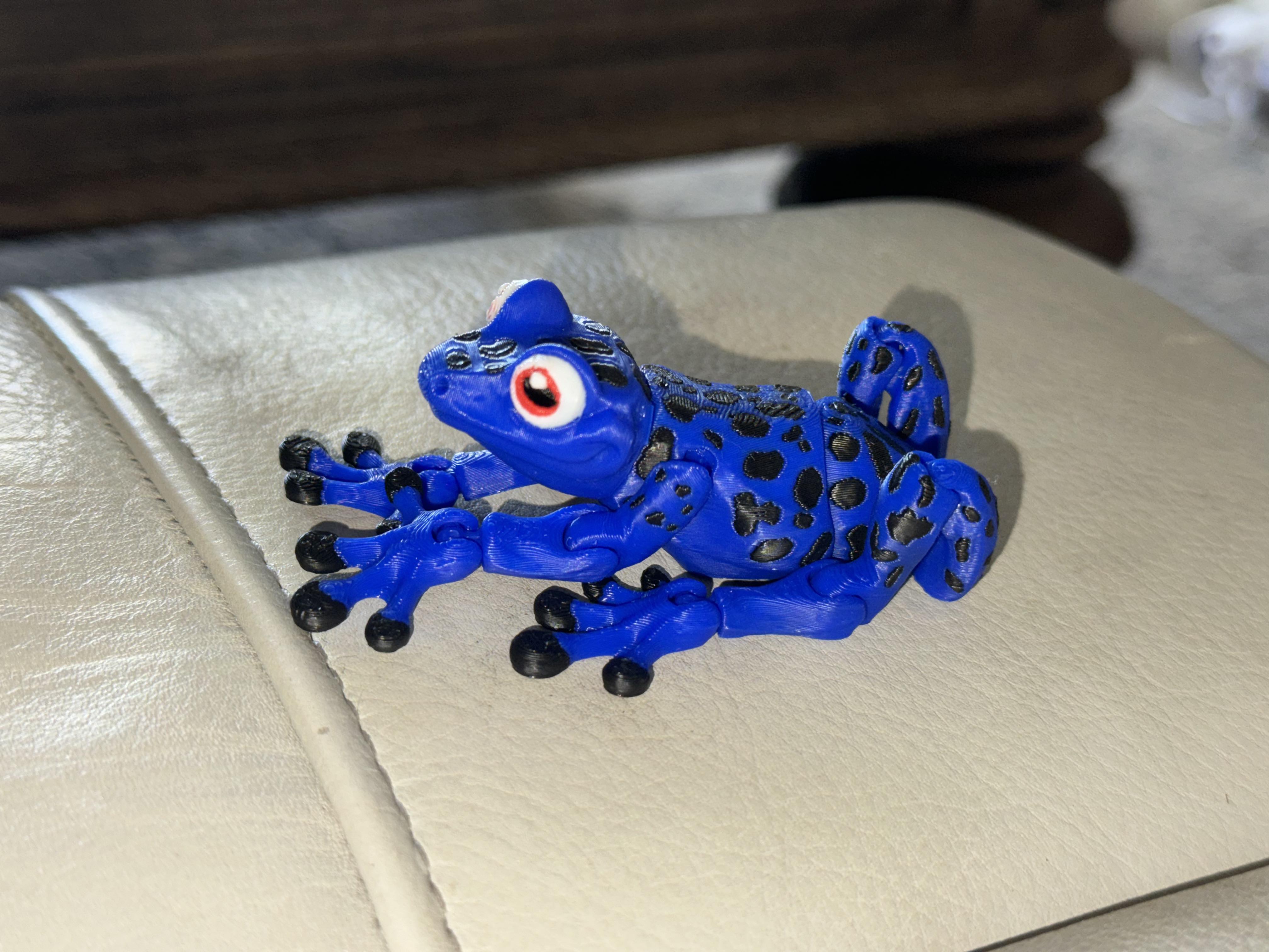 3D Printable Tree Frog, Articulated fidget, Print-In-Place Body, Snap ...