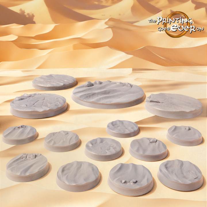 3D Printable Desert Bases - Set B - Supportless by The Printing Goes ...