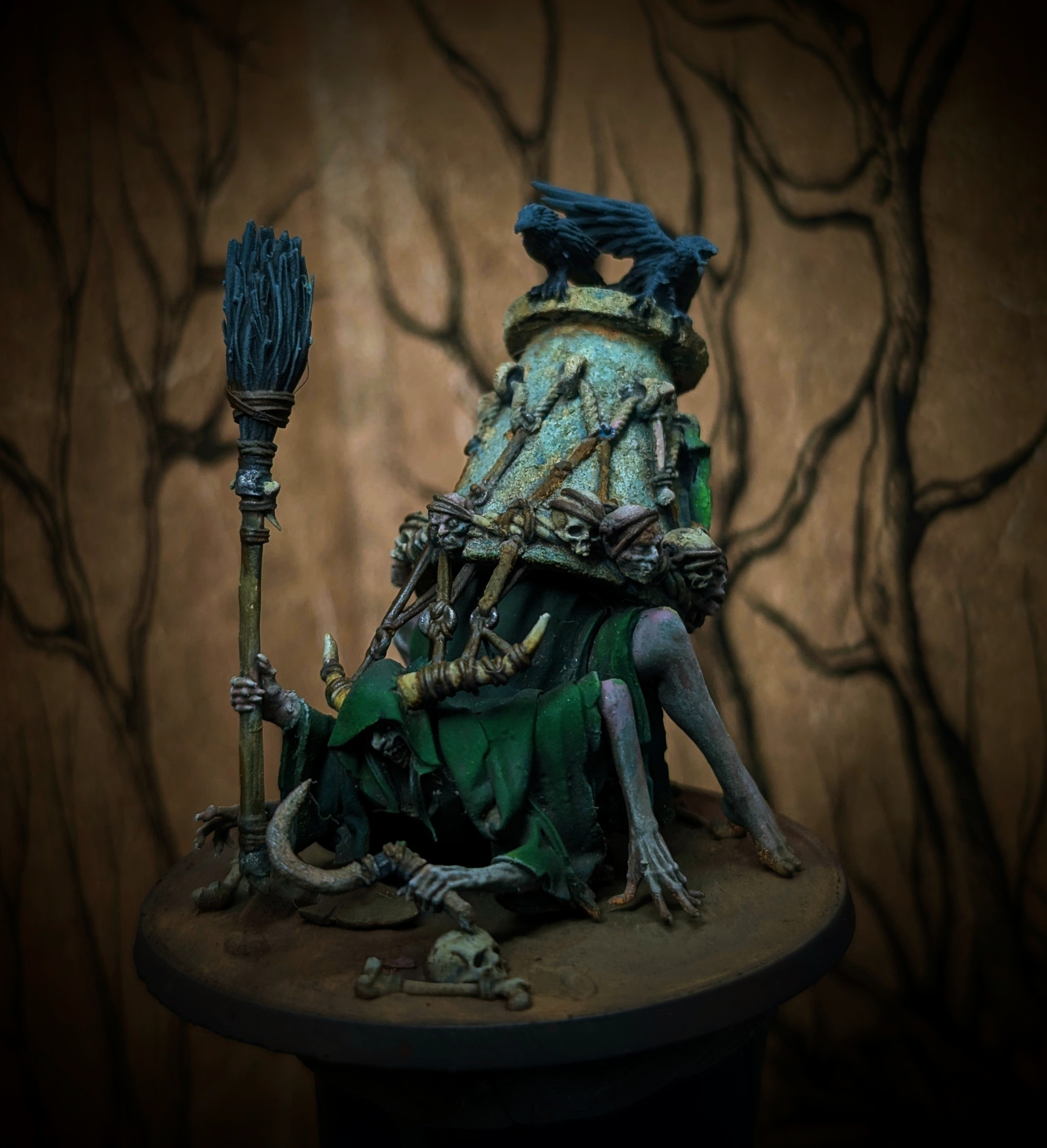 3D Printable Crawling Hag | Dark Forest | Witches by Bestiarum Miniatures
