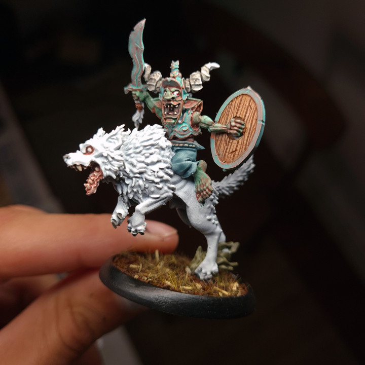 3D Printable Giant Wolves by Warp Miniatures