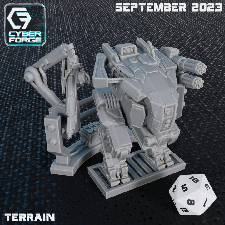 3D Printable Cyber Forge - September 23 Release by Titan Forge Miniatures