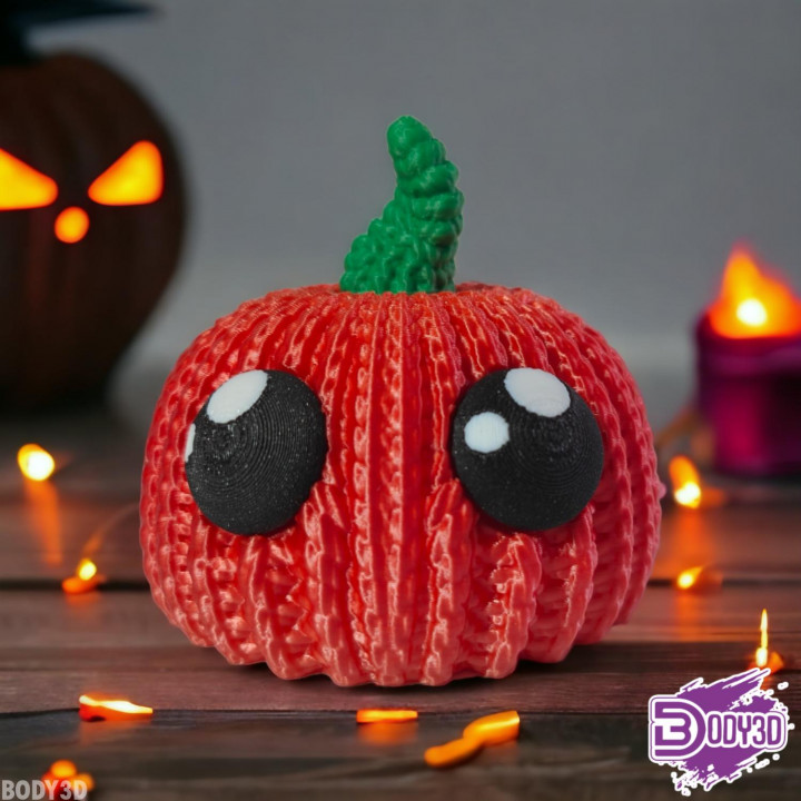 3D Printable Crocheted Pumpkin & Keychain by BODY3D