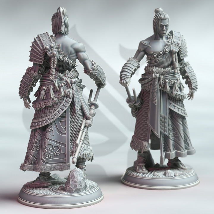 3D Printable Samurai of the Wolf - Kaoru Okami by DM Stash