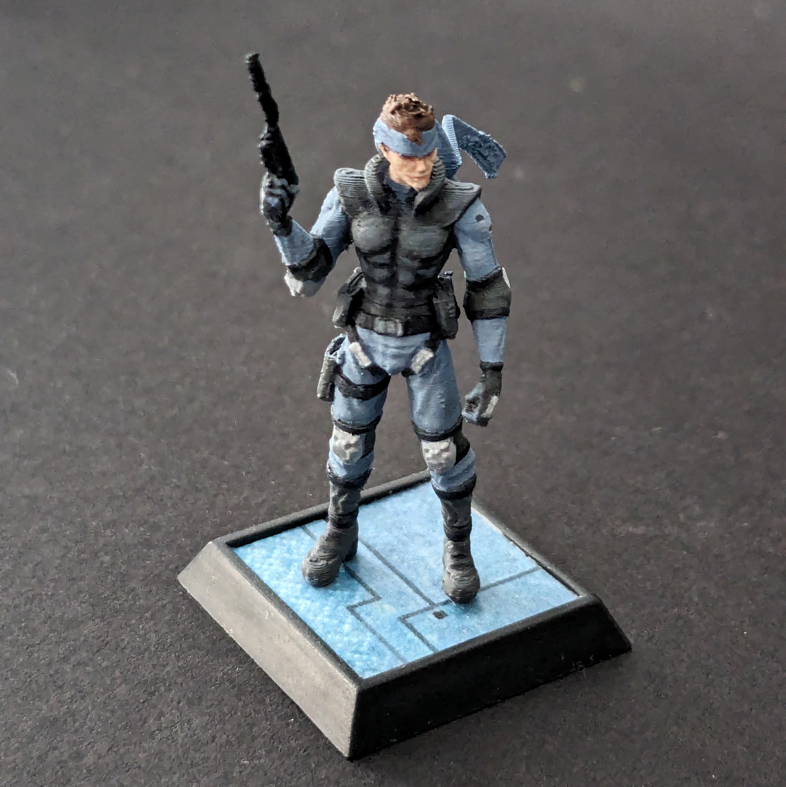 3D Printable Solid Snake - Metal Gear Solid - 32mm Miniature by ...