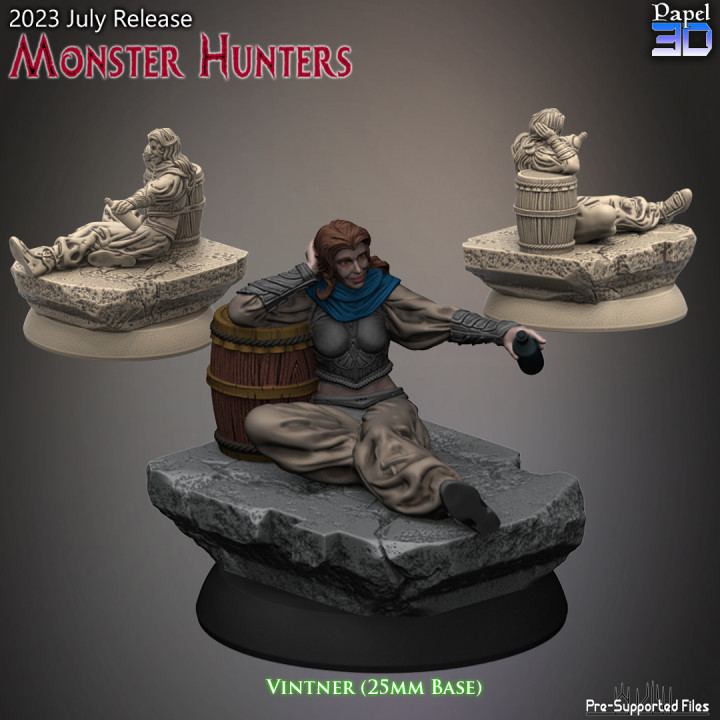 3D Printable Vintner by Papel 3D