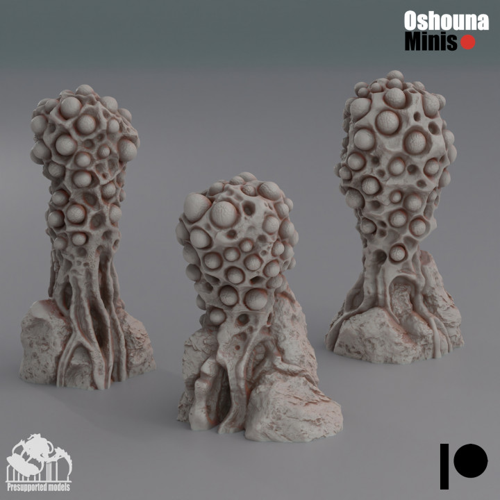 3D Printable egg clusters by Oshounaminis