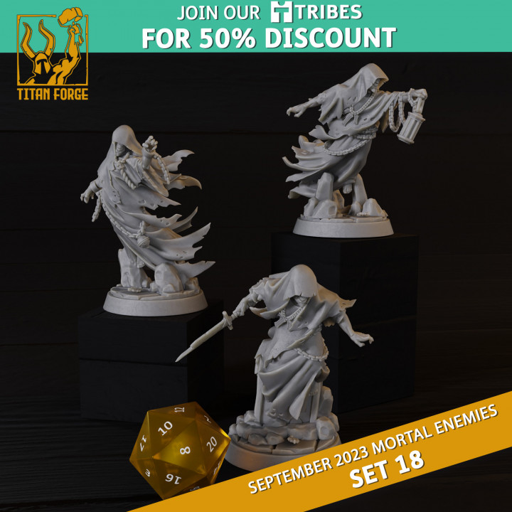 3D Printable RPG - Monsters DnD 5e - Mortal Enemies Set 18 by Titan ...